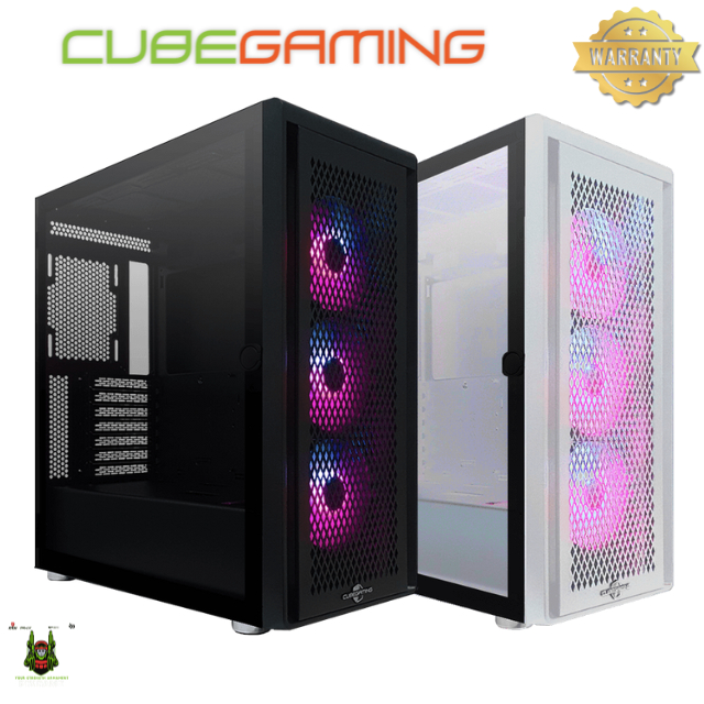 Jual PC CASE CUBE GAMING STALLA | ATX GAMING CASE SUPPORT VERTICAL GPU ...