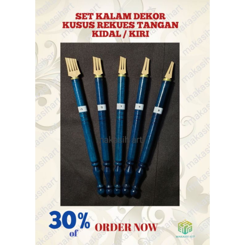 Jual SET KALAM DEKORASI REKUES KUSUS TANGAN KIDAL / KIRI, KALAM ...