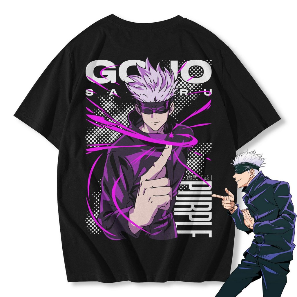 Jual Kaos Jujutsu Kaisen Gojo Purple Technique Yowaimo Kiko Husbu JJK ...