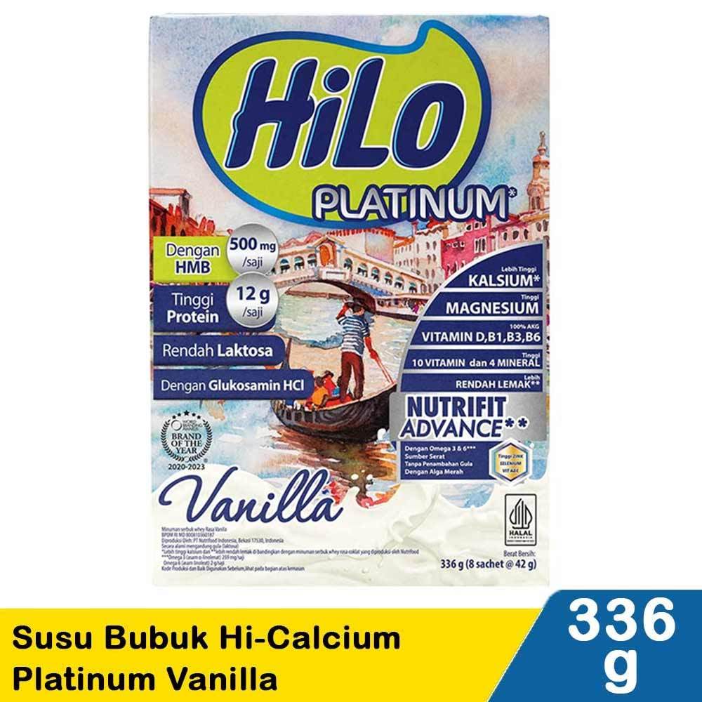 Jual hilo platinum susu high protein vanilla box 336gr | Shopee Indonesia