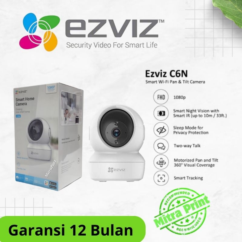 Jual CCTV Ezviz C6N 4MP Smart IP Camera Indoor Pan n Tilt CCTV Wifi LAN | Shopee Indonesia