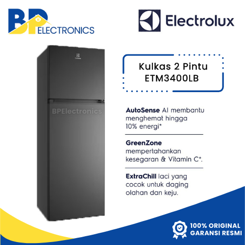 Jual Kulkas ELECTROLUX ETM3400LB Electrolux Refrigerator ETM 3400 LB ...