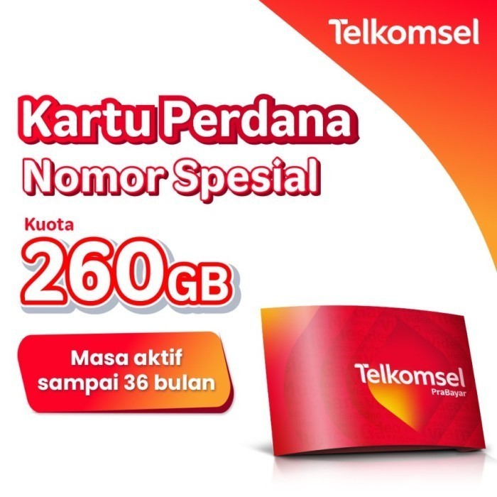 Jual Kartu Perdana Nomor Cantik 10 Digit Telkomsel Kartu Kuota Tahunan 260gb Kartu Internet ...