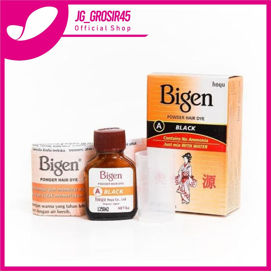 Jual Semir Rambut Bigen warna Black (kemasan baru) (harga grosir ...