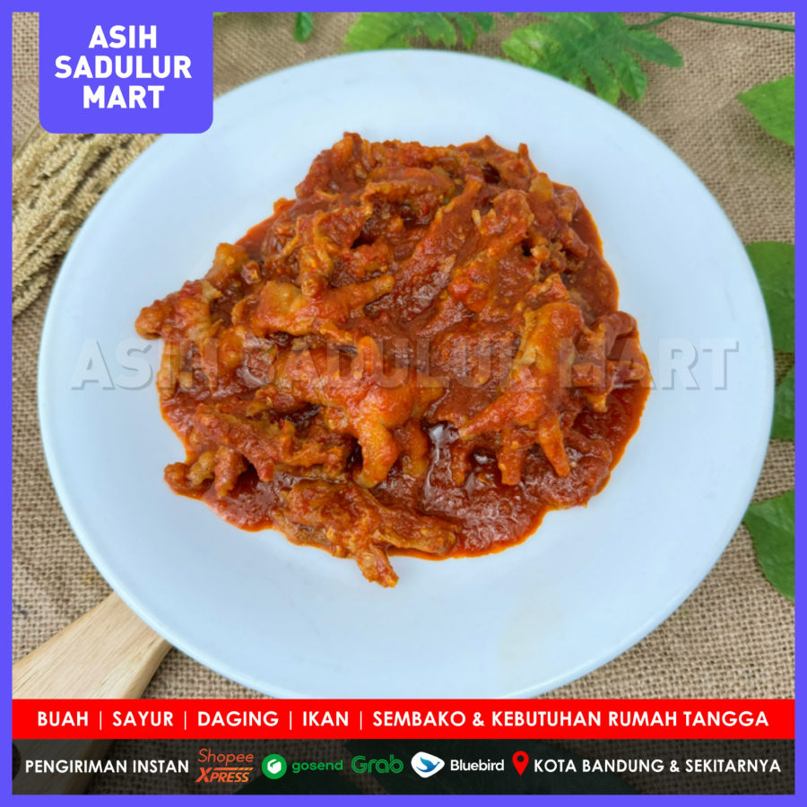 Jual Ceker Mercon & Rempah Tanpa Tulang 200g Promo Bandung Asih Sadulur ...