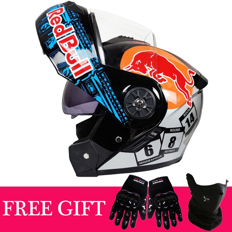 Jual Dua Hadiah Helm Modular Sepeda Motor Standar ICC Helm Balap Flip ...