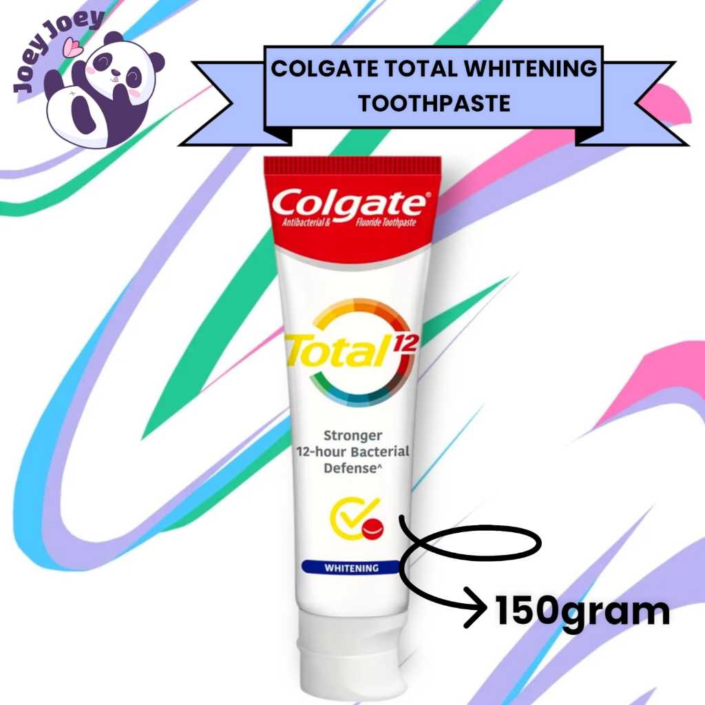 Jual Colgate Total Whitening Toothpaste 150g - Pasta Gigi 150g | Shopee ...