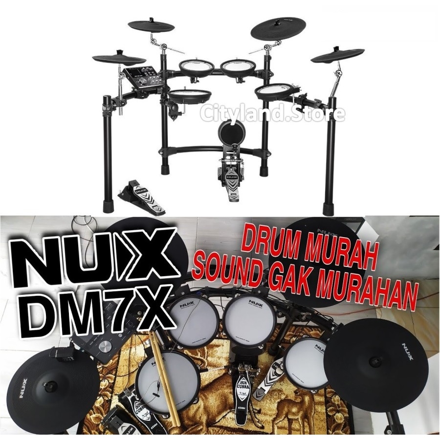 Jual NUX DM7X/ DM 7X/DM-7X/ Drum Elektrik Electric NUX DM7X/ DM210 ...