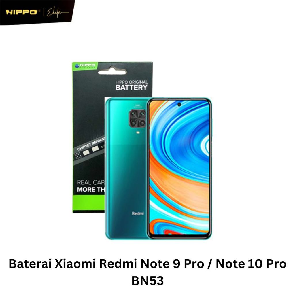 Jual Hippo Baterai Xiaomi Redmi Note 9 Pro / Note 10 Pro 4G BN53 5020mAh Battery Batere Batrai ...