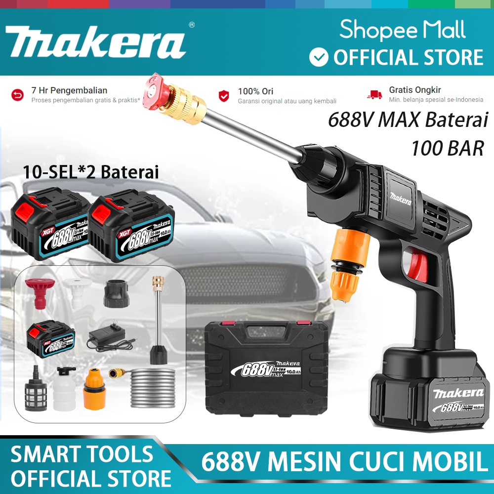 Jual Makera 688V MAX Jet cleaner mesin cuci mobil Alat Cuci Motor Mesin ...