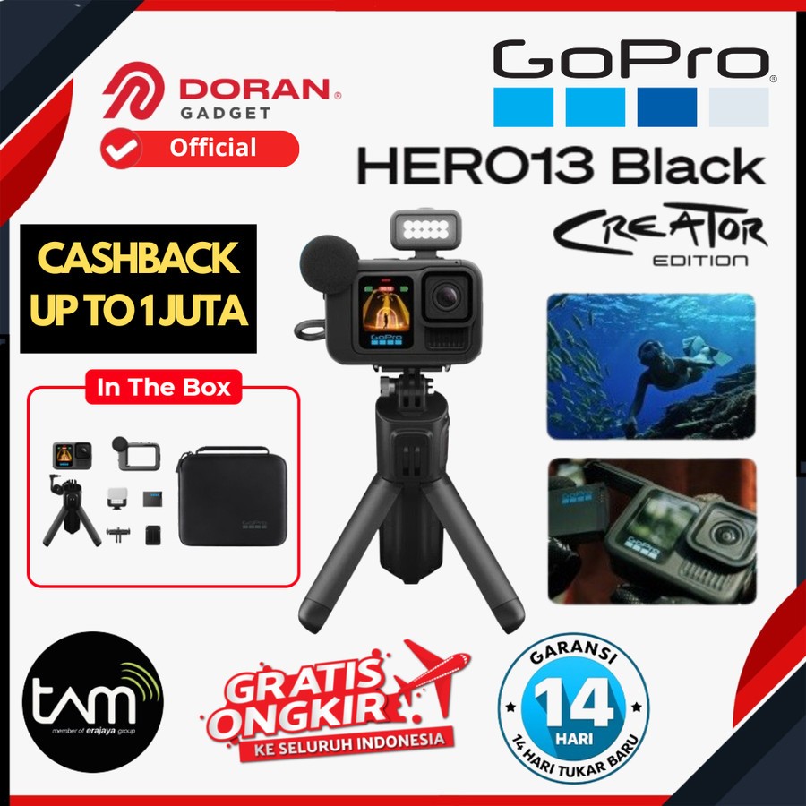 Jual Gopro Hero 13 Creator Edition Action Camera Go Pro Hero13 Action ...