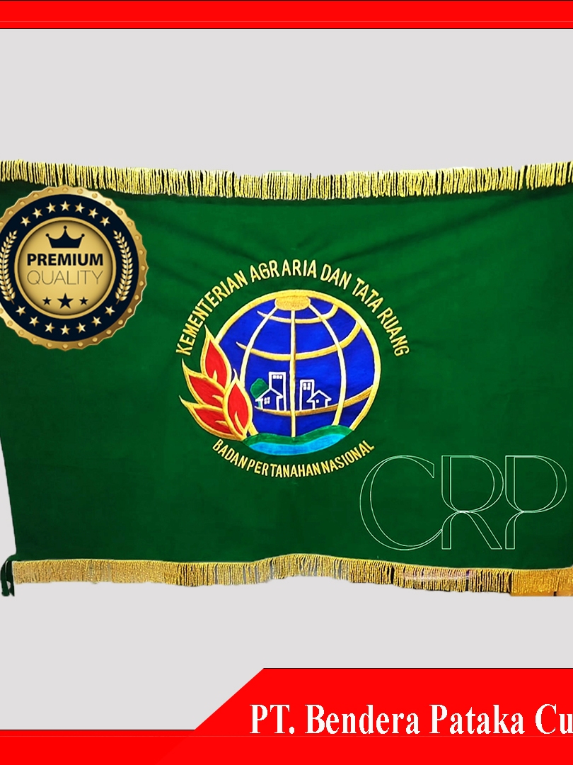Jual Bendera Pataka BPN Kementerian ATR-BPN Bordir (READY STOCK) SIAP ...