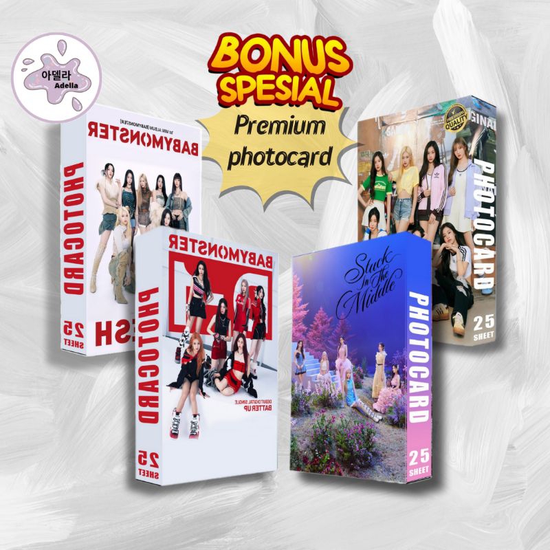 Jual Photocard Baby Monster Premium - 2 Sisi - 1Pack isi 25Pcs | Shopee Indonesia