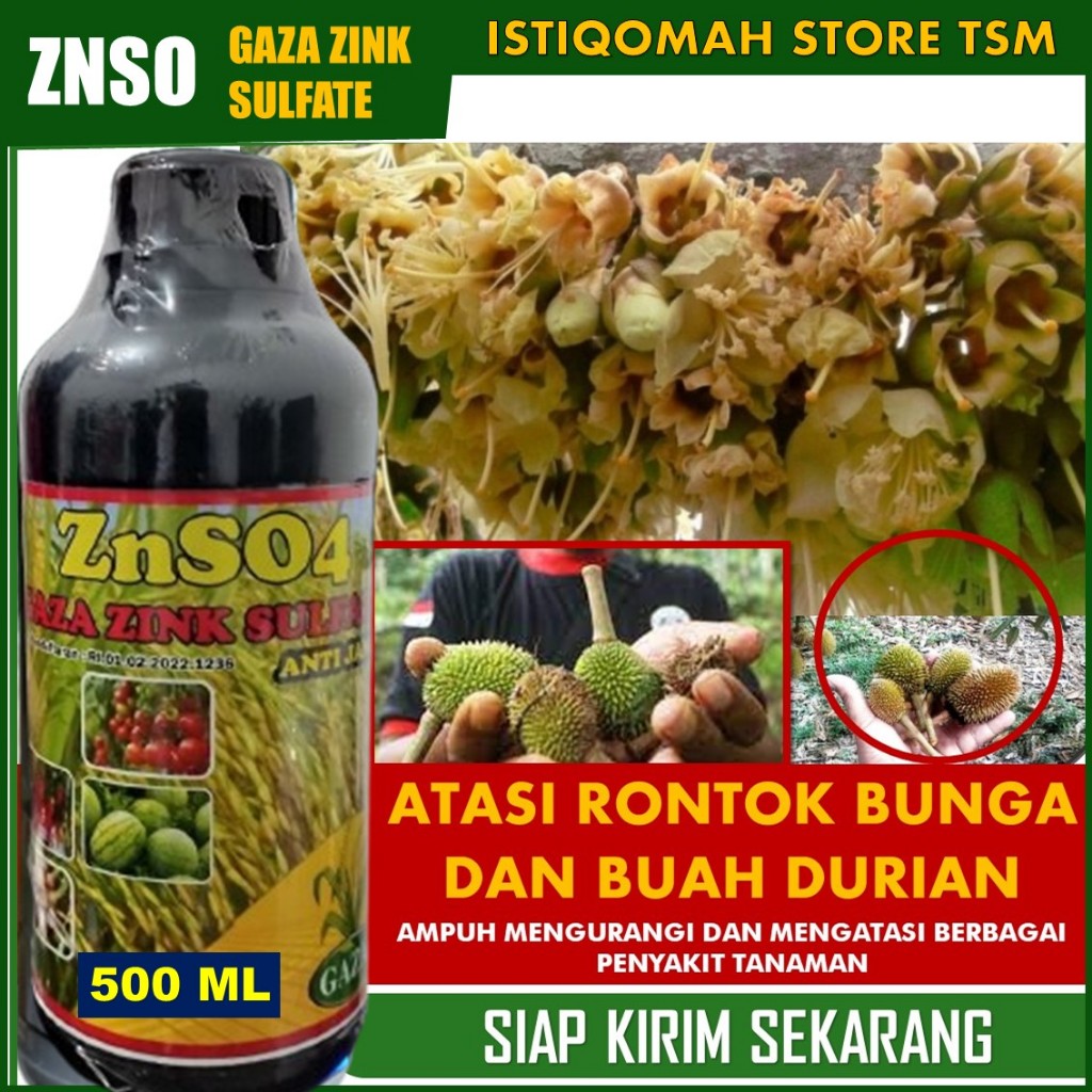 Jual 500 ML ZNSO4 Pengedali RONTOK BUNGA DAN BUAH DURIAN - PUPUK ...