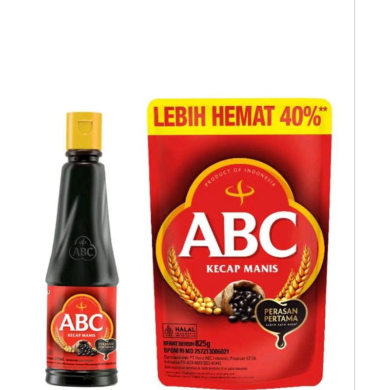 Jual ABC kecap manis botol 275ml / pouch 825g | Shopee Indonesia