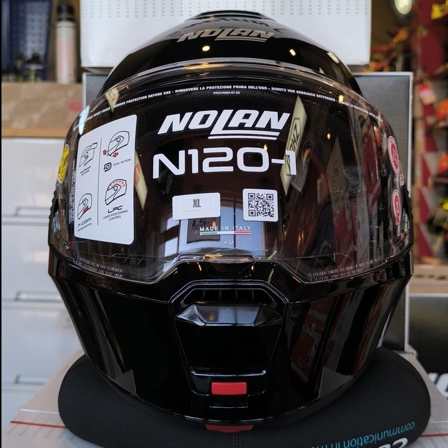 Jual Helm Modular Nolan N120 N 120-1 Classic Gloss Black | Shopee Indonesia
