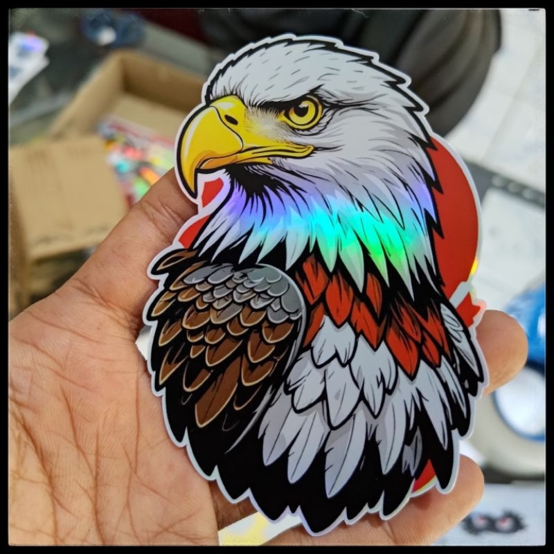 Jual sticker rajawali heligram logo rajawali | Shopee Indonesia