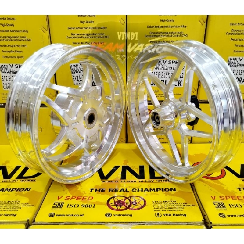Jual Velg Racing Vnd V Speed Grand Filano / Freego Uk 215/250-12 Ring 12 cnc | Shopee Indonesia