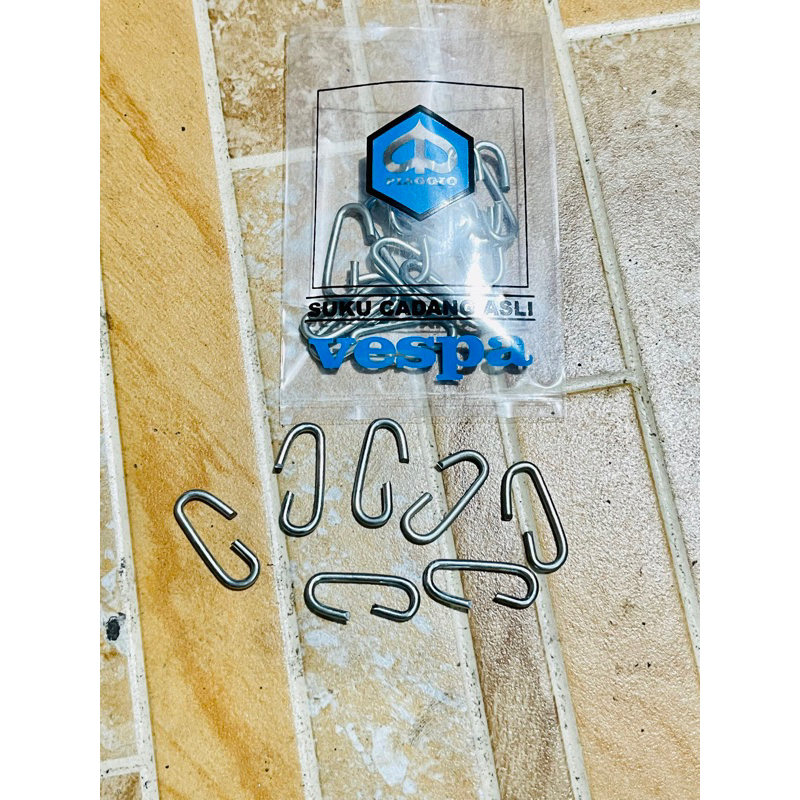 Jual kaitan per jok kawat cantolan per jok depan pisah vespa super ...