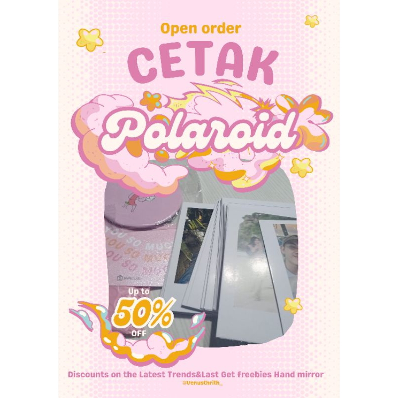 Jual FREE ORDER CETAK POLAROID UK 2R BAGROUND PUTIH | Shopee Indonesia