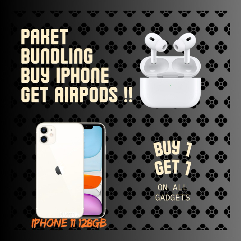 Jual IPHONE 11 128GB ALL OPERATOR ORIGINAL 100% EX INTER (BUNDLING ...
