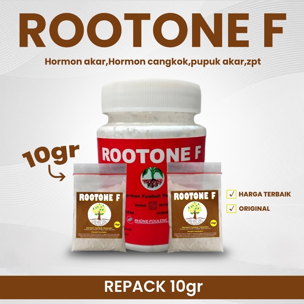 Jual ROOTONE F 10 GRAM ZPT HORMON AKAR STEK CANGKOK PERANGSANG AKAR ...
