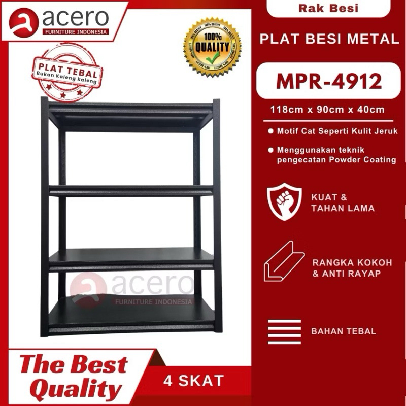 Jual Rak Buku Besi / Rak Besi Serbaguna / Rak Perpustakaan / Rak Besi ...