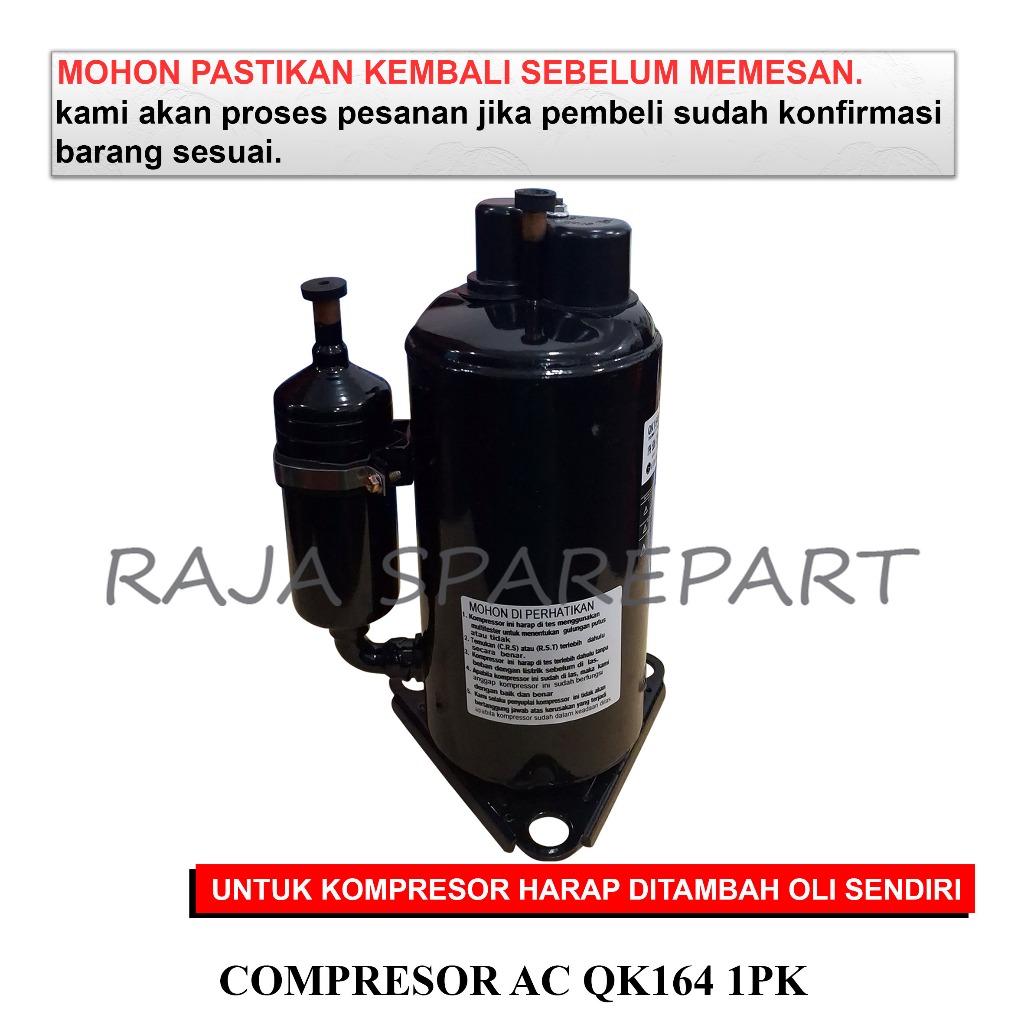 Jual CAO1 COMPRESSOR / KOMPRESOR AC / COMPRESOR AC QK164 1PK ( HARGA ...