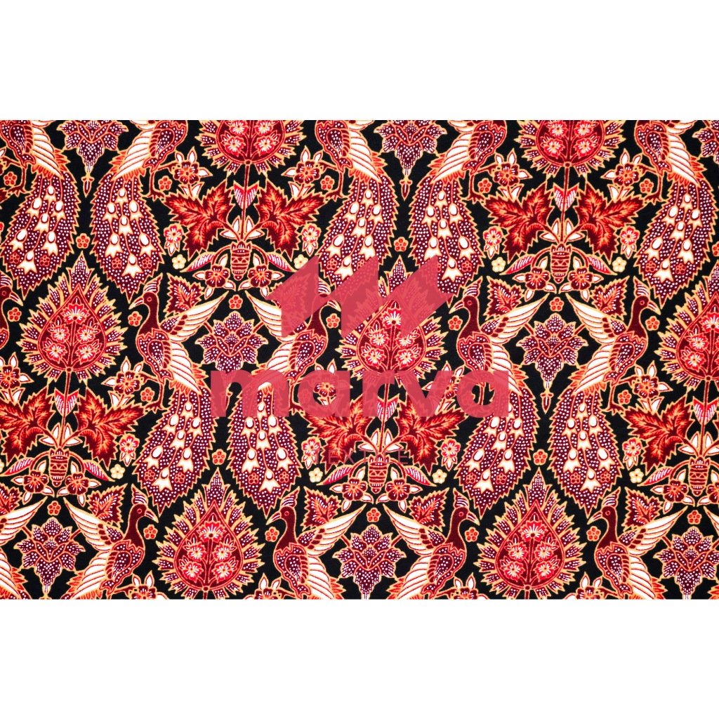 Jual Kain Batik Meteran Premium Bahan 100% katun dobby motif bunga dan ...