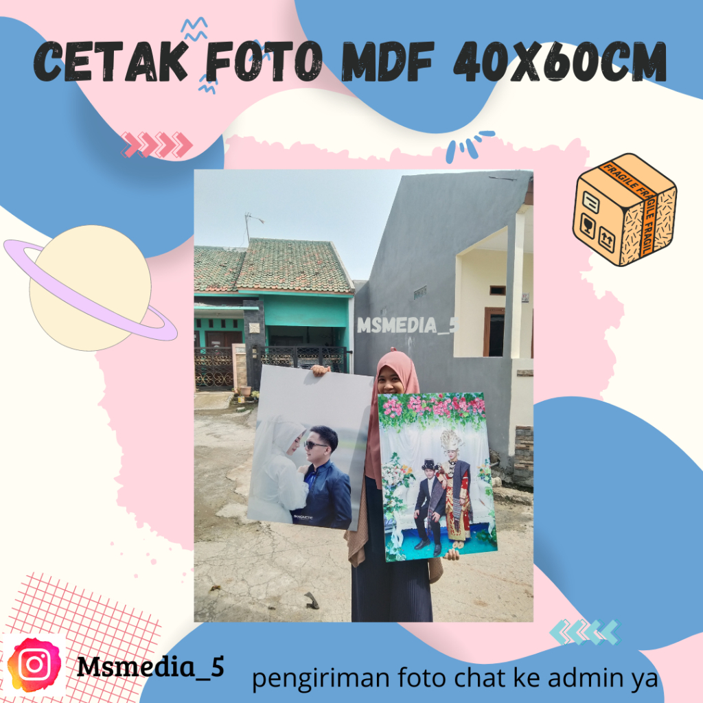 Jual CETAK FOTO MDF WEDDING UKURAN 40X60 cm + LAMINASI | Shopee Indonesia
