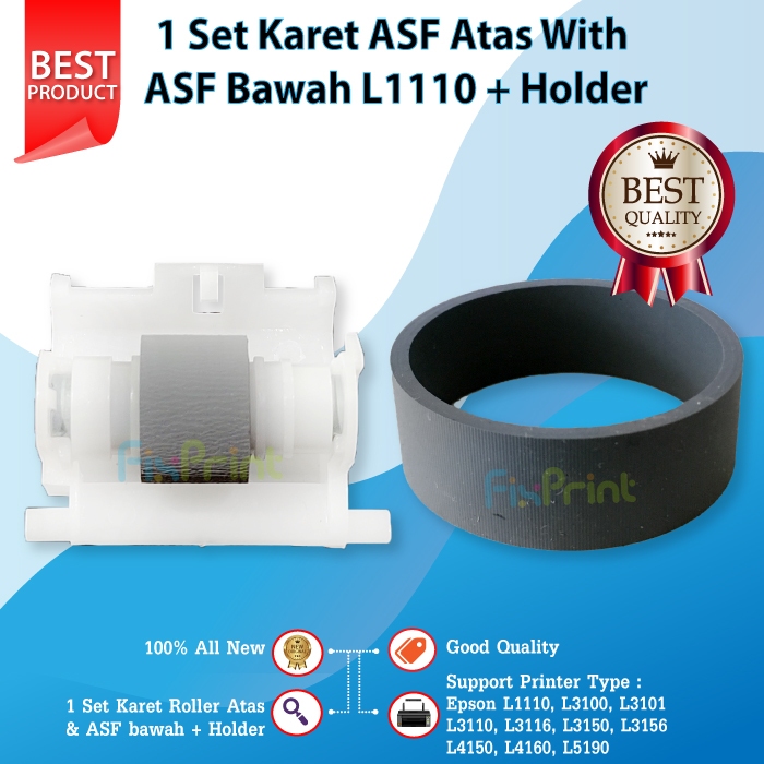 Jual ASF Roller Karet Atas ASF Bawah Printer Epson L1110 L1210 L3100 ...