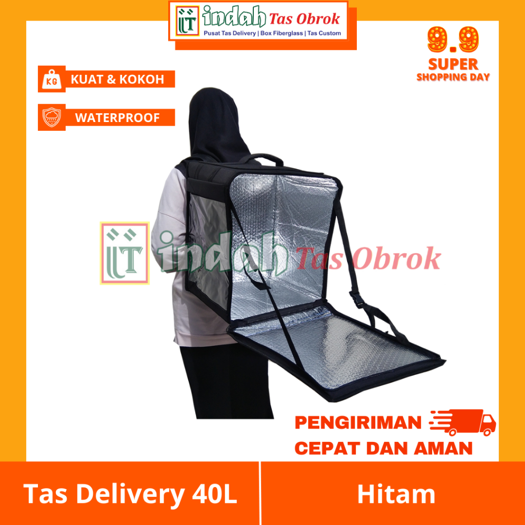 Jual INDAH Tas Obrok - Tas Delivery Makanan Pakai Lapisan Foil 40L ...