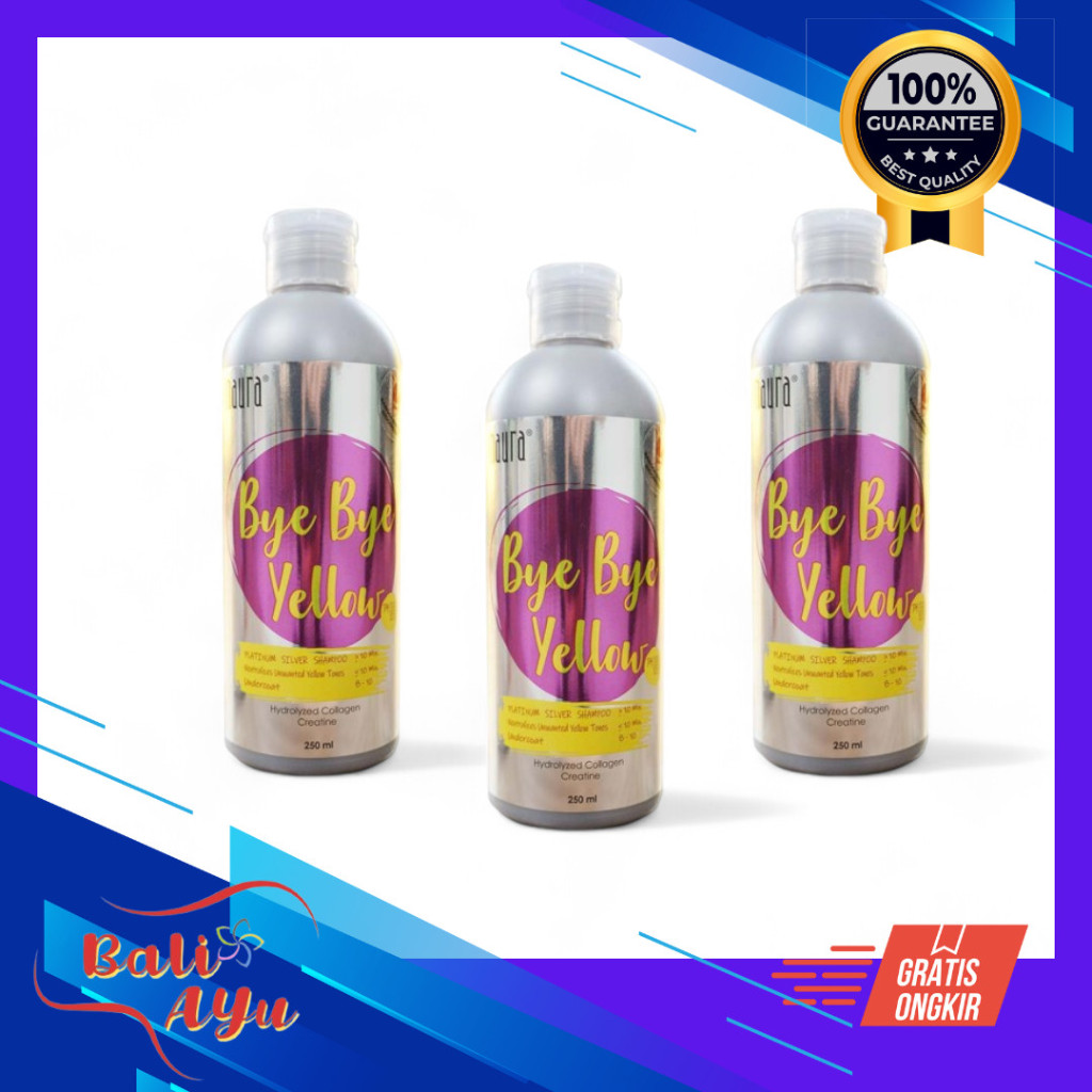 Jual INAURA Purple Shampoo BYE-BYE Yellow 250ml / inaura silver shampoo bye-bye yellow | Shopee ...