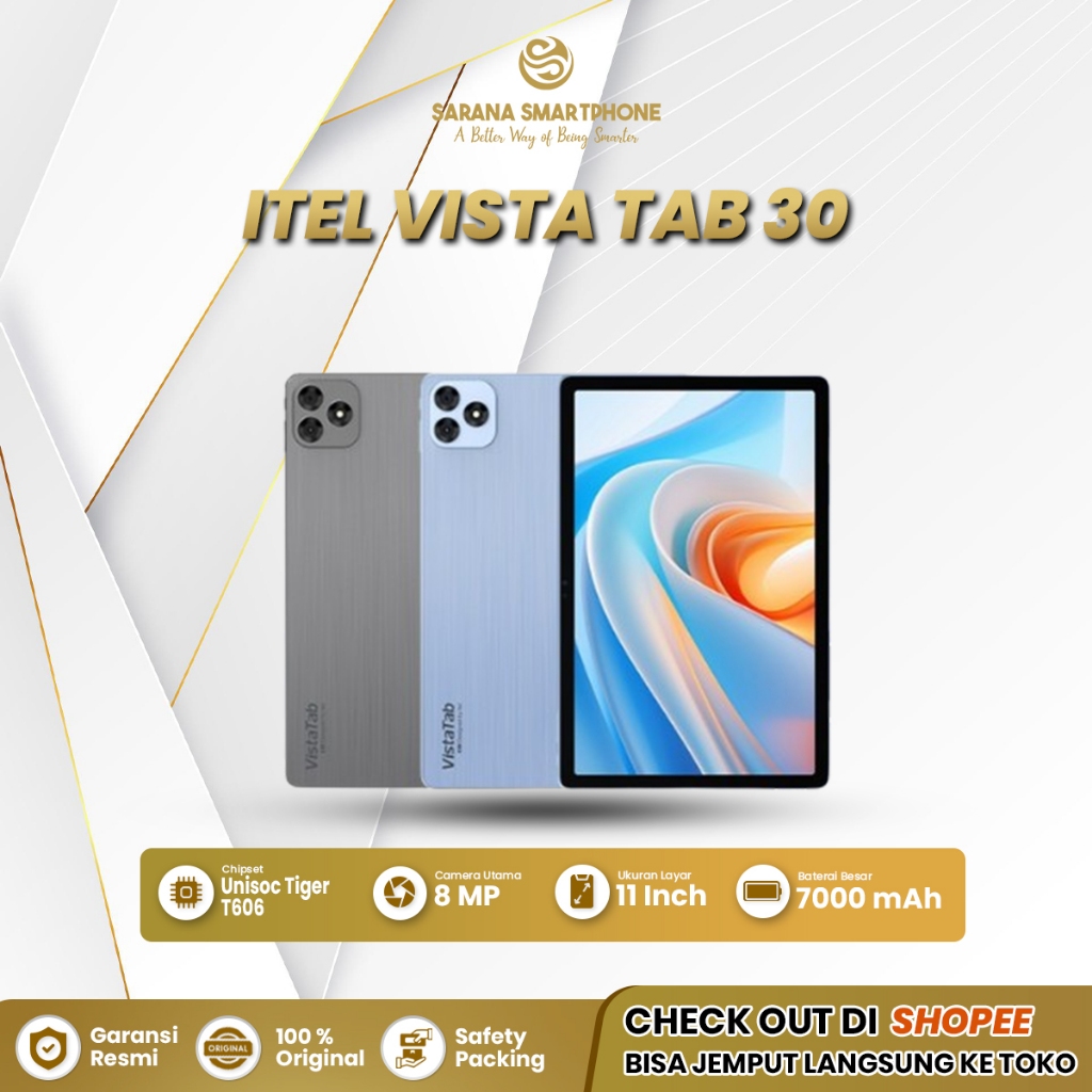 Jual Itel Vista Tab 30 Tablet 4/128 GB Original Battery 7000 mAh ...