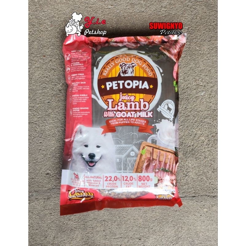 Jual PETOPIA DOG LAMB pakan kering 800gr | Shopee Indonesia