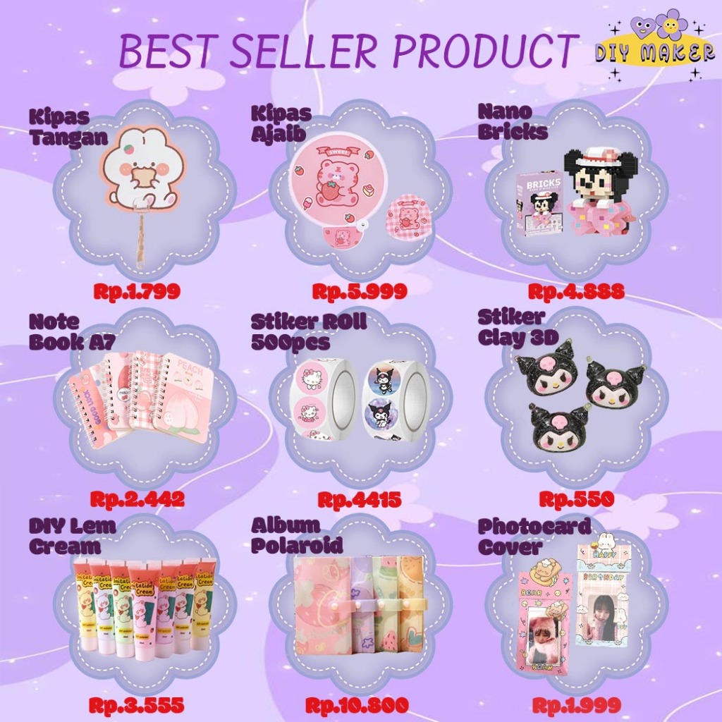 Jual DM BRICKS Mainan Balok BLOK Cartoon Nano Block Puzzle DIY 3D ...