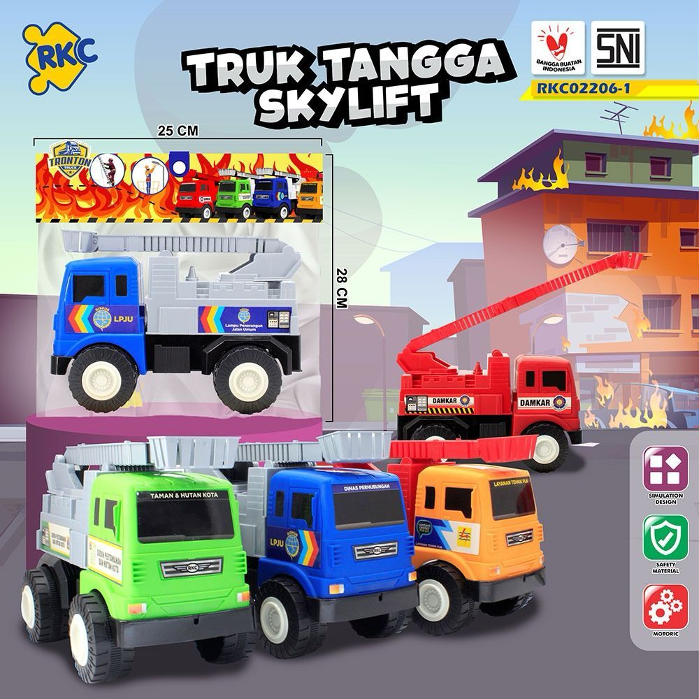 Jual Mainan anak truck tangga skylift RKC 02206-1 | Shopee Indonesia