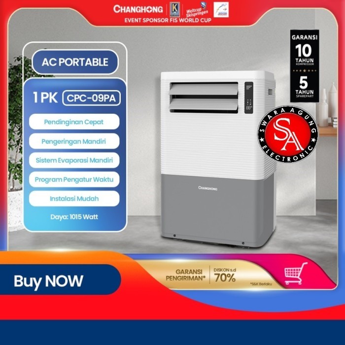 Jual Changhong AC 1 PK AC Portable CPC09PA Dehumidifier | Shopee Indonesia