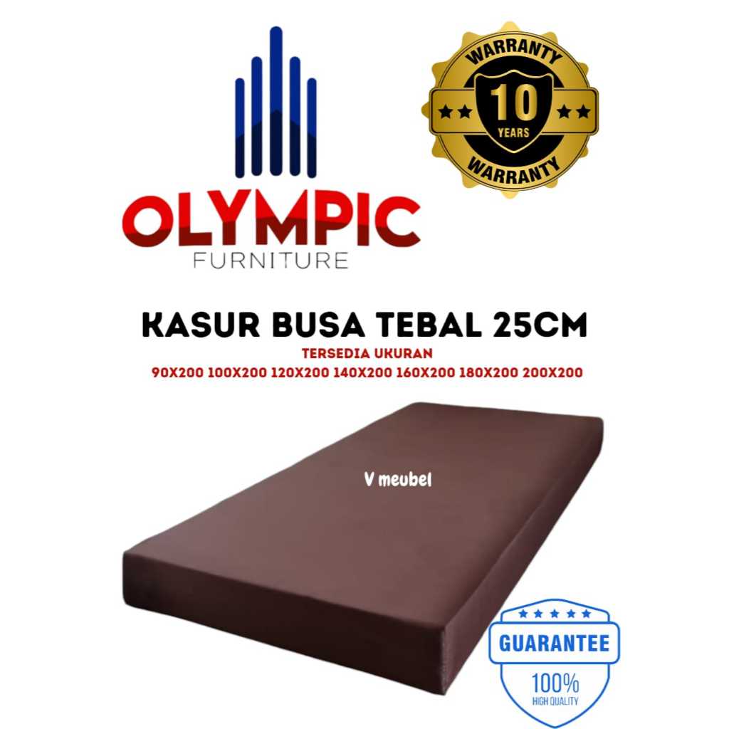 Jual OLYMPIC - Kasur busa tebal 25cm anti kempes BERGARANSI 10TAHUN ...