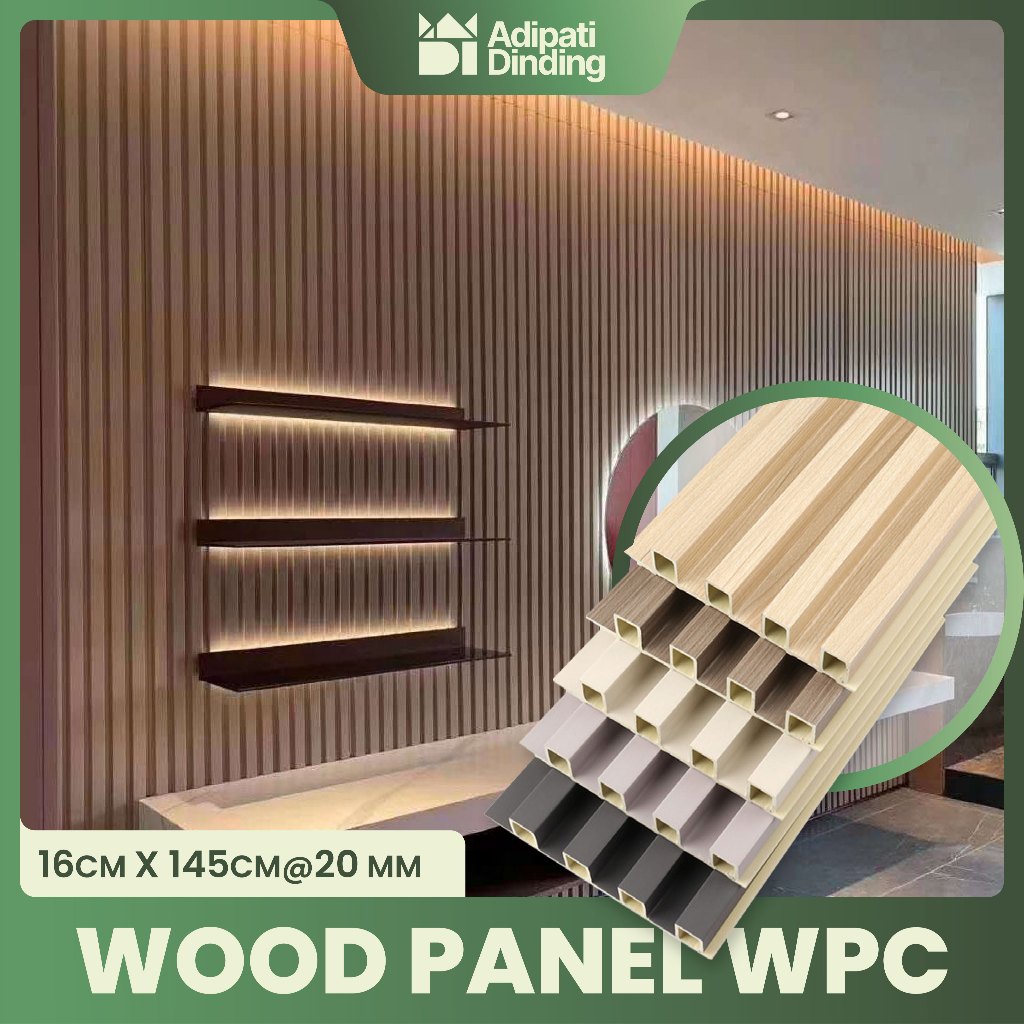 Jual WOOD PANEL 3D | WALL PANEL WPC TEBAL 20MM TINGGI 145CM | PREMIUM ADIPATIDINDING_AFQ WALL ...