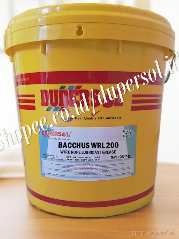 Jual Dupersol Bacchus WRL 200 / Grease Wire Rope / Wirerope Lubricant ...