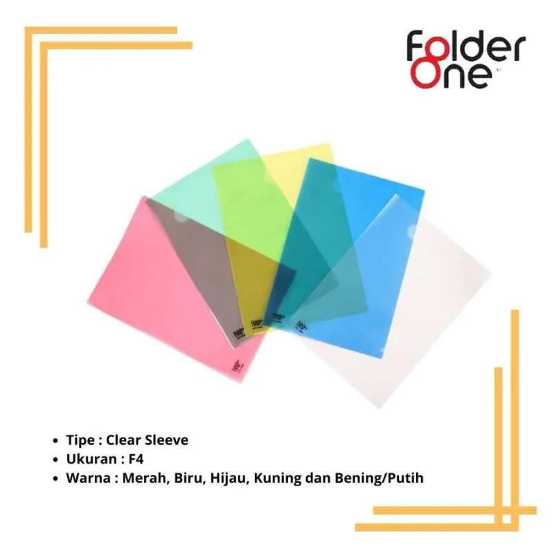 Jual DM- Folder One Map L Bening Transparent A4 Warna ecer (1pcs) | Shopee Indonesia