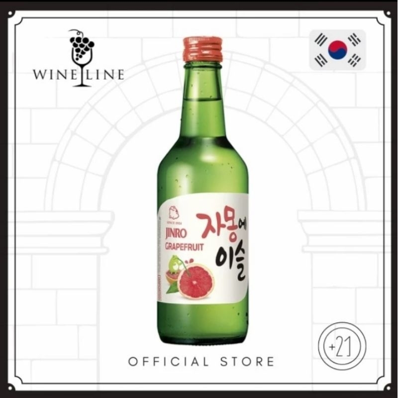 Jual KOREA - JINRO CHAMISUL Soju Rasa Grapefruit 360ml | Shopee Indonesia