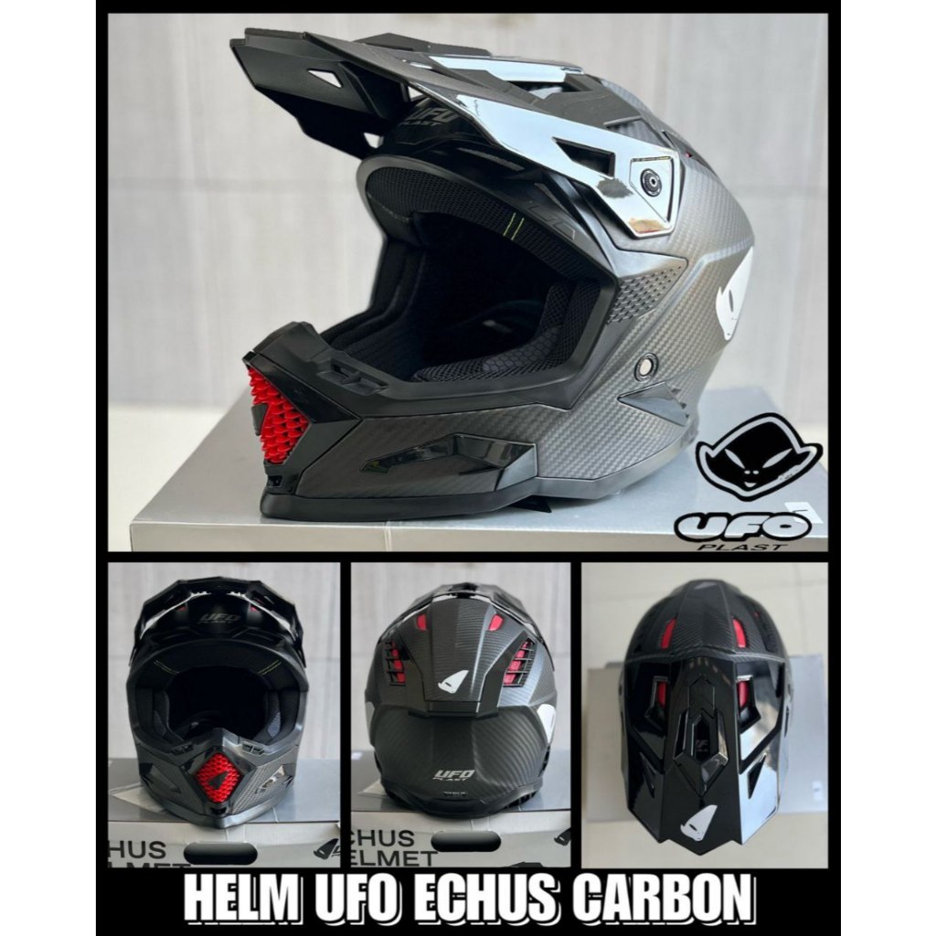 Jual Helm UFO Echus Carbon Original | Shopee Indonesia