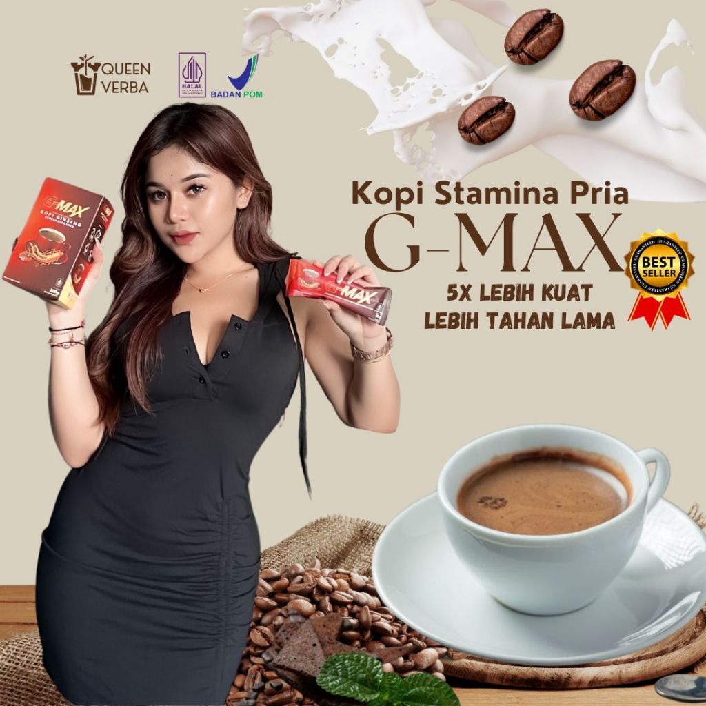 Jual KOPI G MAX - Kopi Gingseng Stamina Pria 1 Box isi 10 sachet Original Herbal Alami ...