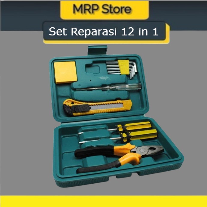 Jual Paket Tang Obeng Tespen Cutter Kunci L Set Lengkap 12 in 1 ...