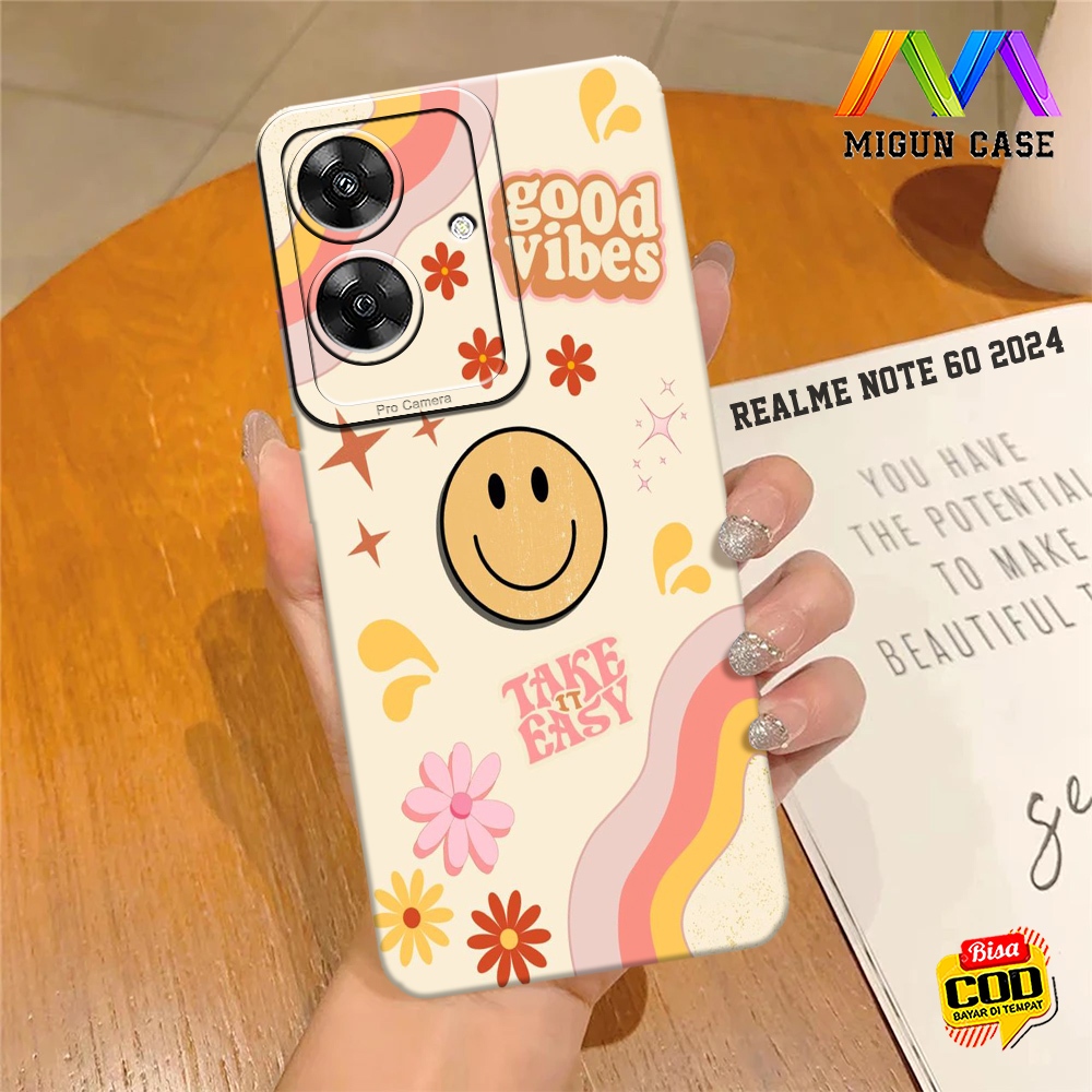 Jual Migun Case REALME NOTE 60 2024 - Motif Aesthetic - Casing REALME ...