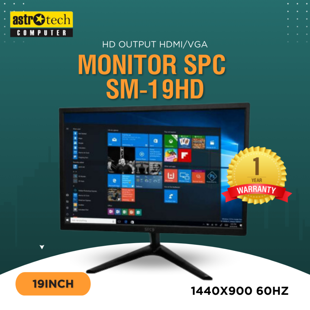 Jual LED Monitor 22 19 inch SPC SM-19HD PIXEL Vlook Qwerty Enlight ...