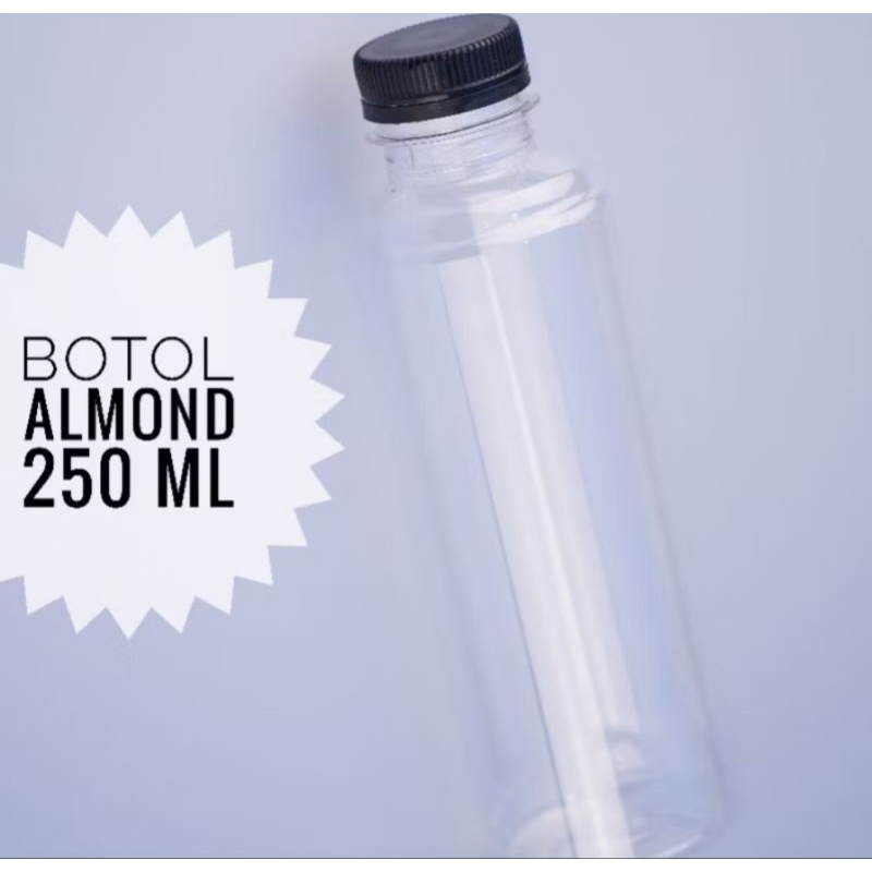Jual BOTOL PLASTIK 250ML PACKING KARDUS. BOTOL KEMASAN BOTOL ALMOND ...