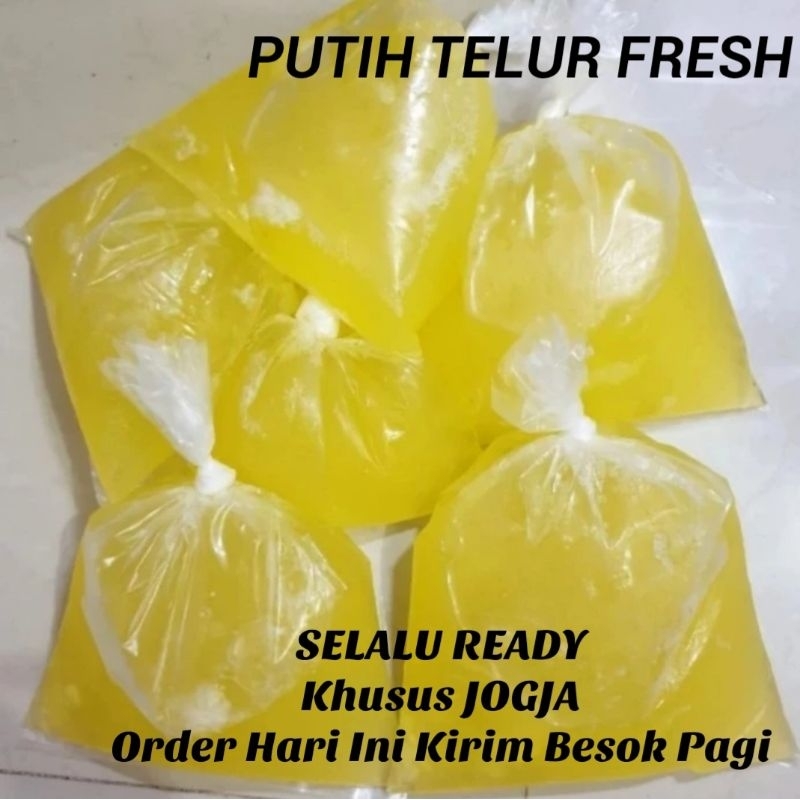 Jual Putih Telur Mentah 800-1000 gram Fresh, Murni, Diao Digunakan ...